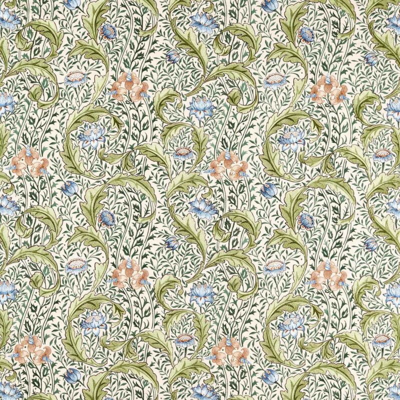 Wild Tulip & Vine Embroidery - Nettle/Woad fabric | The Unfinished ...