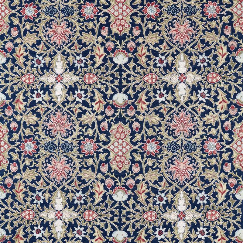Wilton Weave - Indigo fabric | The Unfinished Works Fabrics | Morris & Co