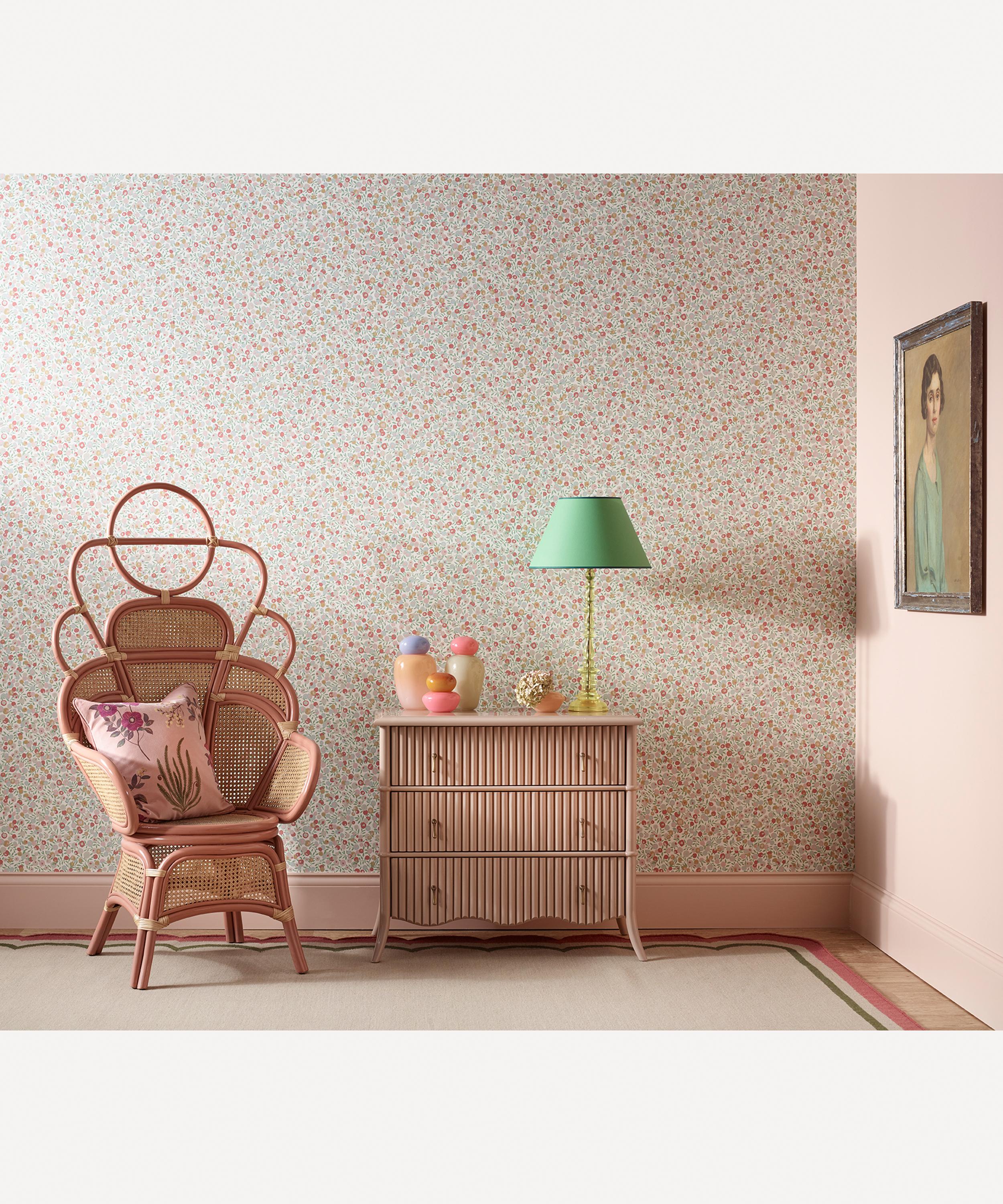 Wiltshire Blossom - Fennel wallpaper | Liberty London Wallpaper ...