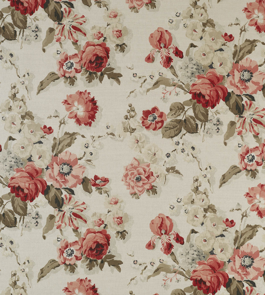 Wolseley - Red fabric | Wolseley | Warwick