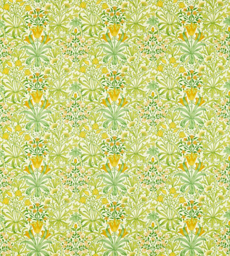 Woodland Weeds - Sap Green fabric | Cornubia Fabrics | Morris & Co