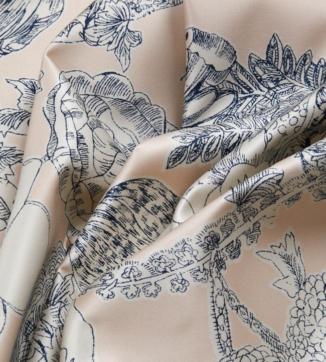 Zennor Arbour - Pewter/Plaster Pink fabric | The Modern Archive ...